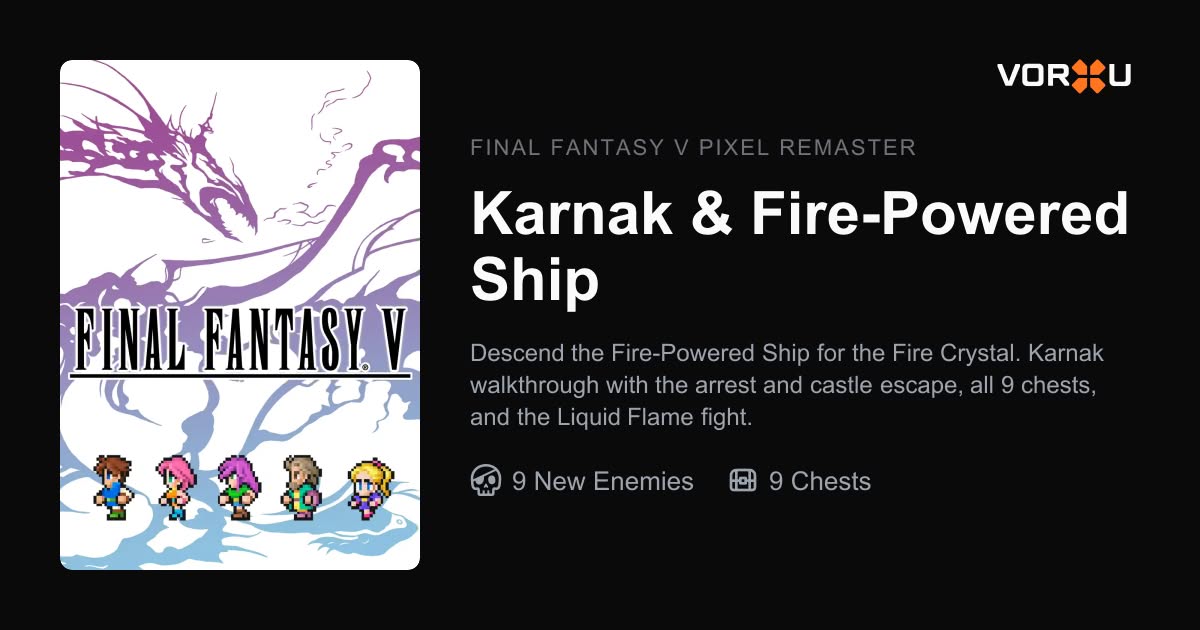 Karnak & Fire-Powered Ship Walkthrough | FF5 Pixel Remaster